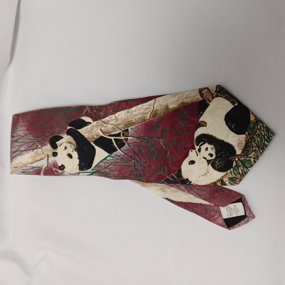 Endangered Species | Accessories | Endangered Species Silk Panda Tie ...